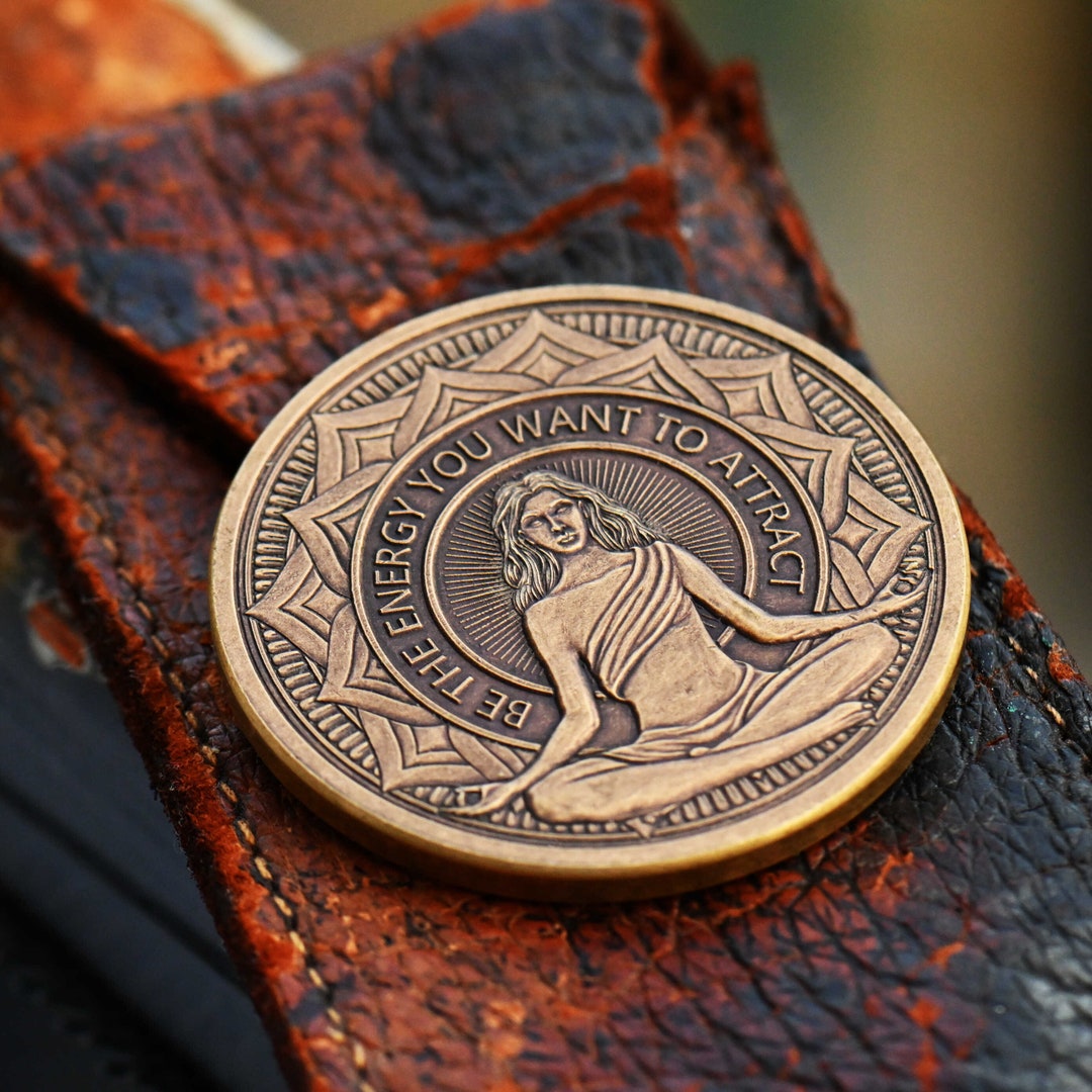 Energy Coin EDC Reminder Coin Be the Energy You Want to - Etsy