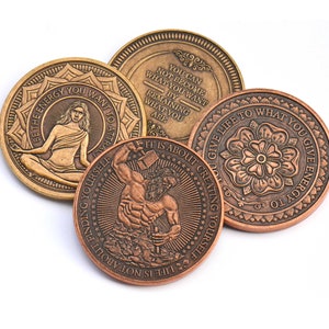Energy Coin | EDC Reminder Coins | Daily Reminder Motto Medallion ...