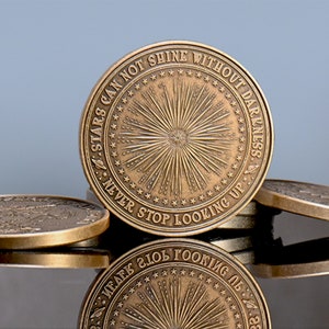 Per Aspera Ad Astra Coin EDC Reminder Challenge Coin - Etsy