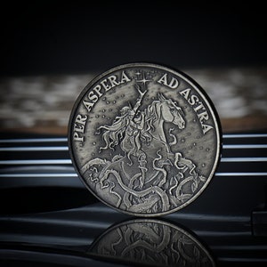 Per Aspera Ad Astra Coin EDC Reminder Challenge Coin Gift for Her ...