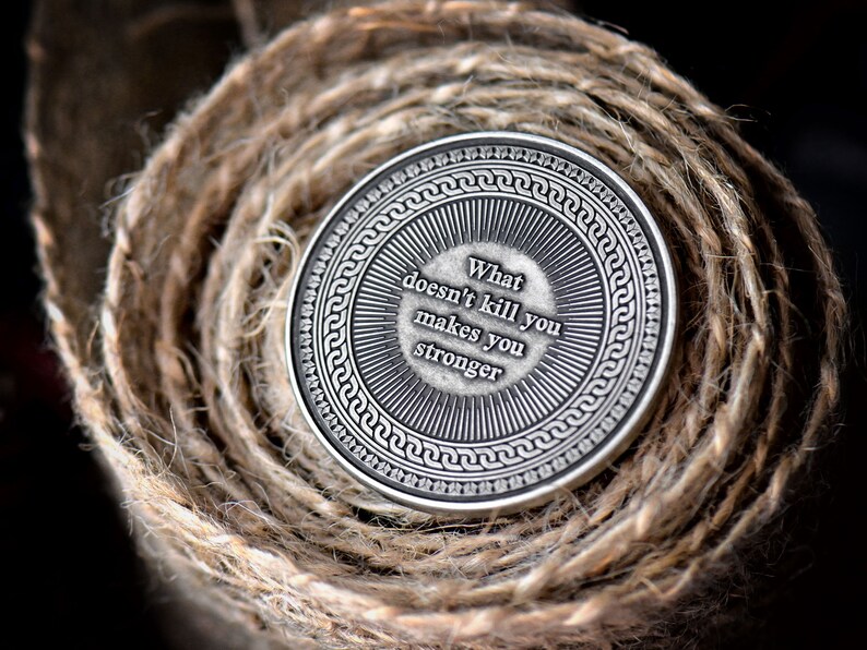 The Wisdom Coin Motivational Gift EDC Coin Daily Carry - Etsy