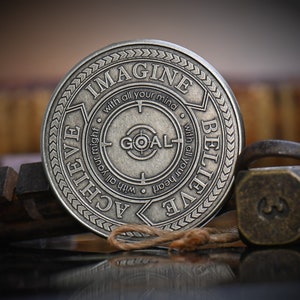 Goal Achiever Coin | Hit Daily Personal Setting Life Goal | Achievement ...