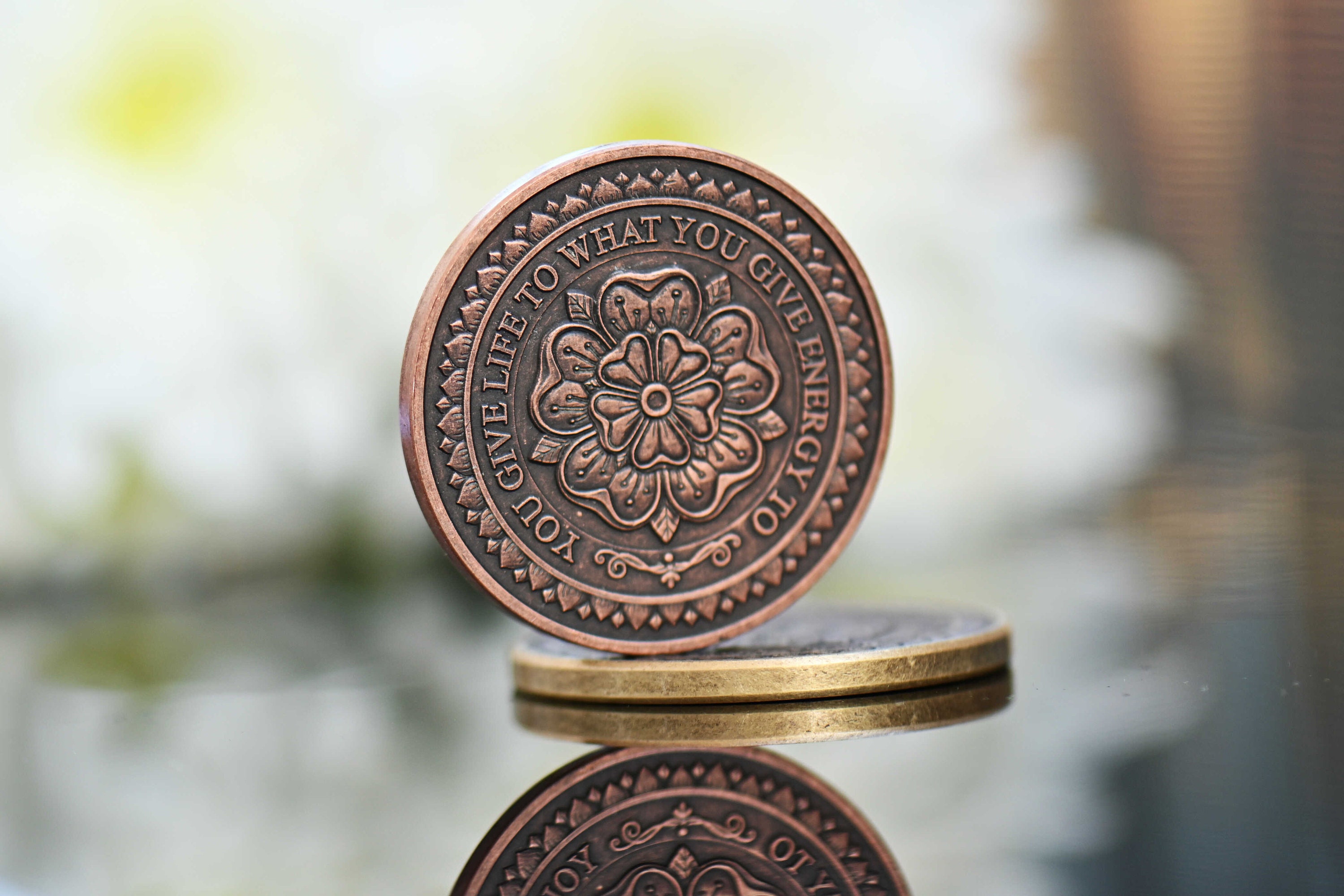 Energy Coin | EDC Reminder Coins | Daily Reminder Motto Medallion ...