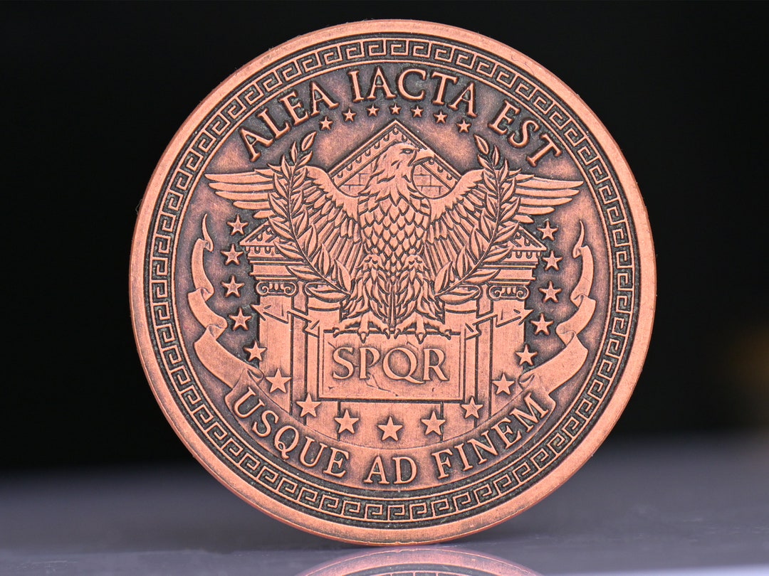 Veni Vidi Vici Coin EDC Reminder Coins Julius Cesar Quote Medallion EDC ...