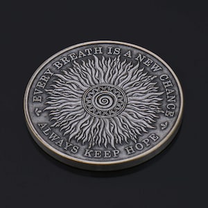 Dum Spiro Spero Coin | EDC Reminder Coins | Hope | Challenge Coin ...