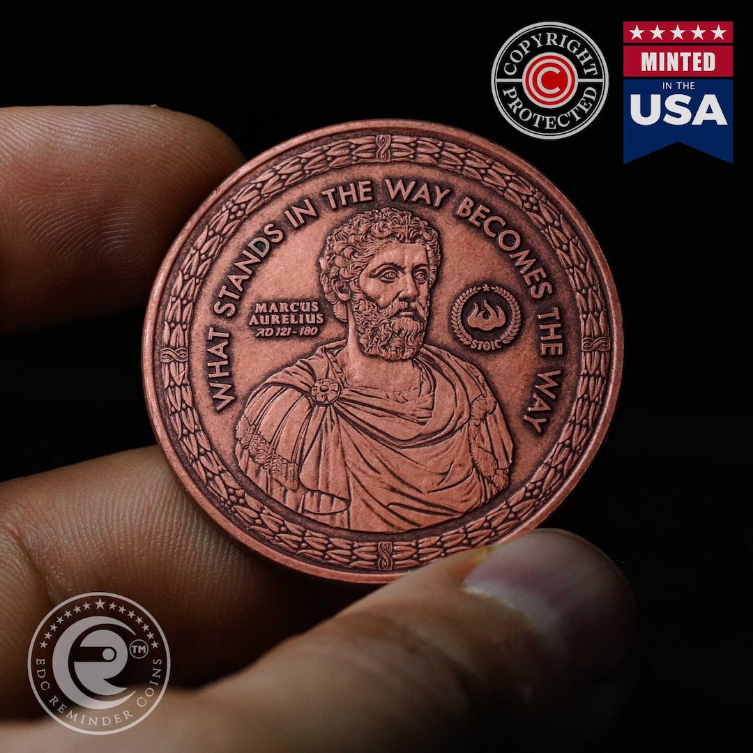 The Obstacle Path Coin | EDC Reminder Coins | Daily Stoic Medallion ...
