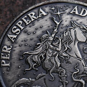 Per Aspera Ad Astra Coin EDC Reminder Challenge Coin Gift for Her ...