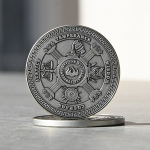 Stoic Virtues Coin Stoicism Stoic Philosophy Dailystoic Stoicmindset ...