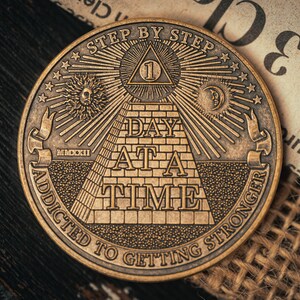 Addiction Coin | EDC Reminder Coins | Recovery Coin Medallion ...