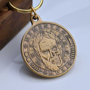 Memento Mori Key Tag Memento Mori Skull Worry EDC Coin Daily Stoic ...