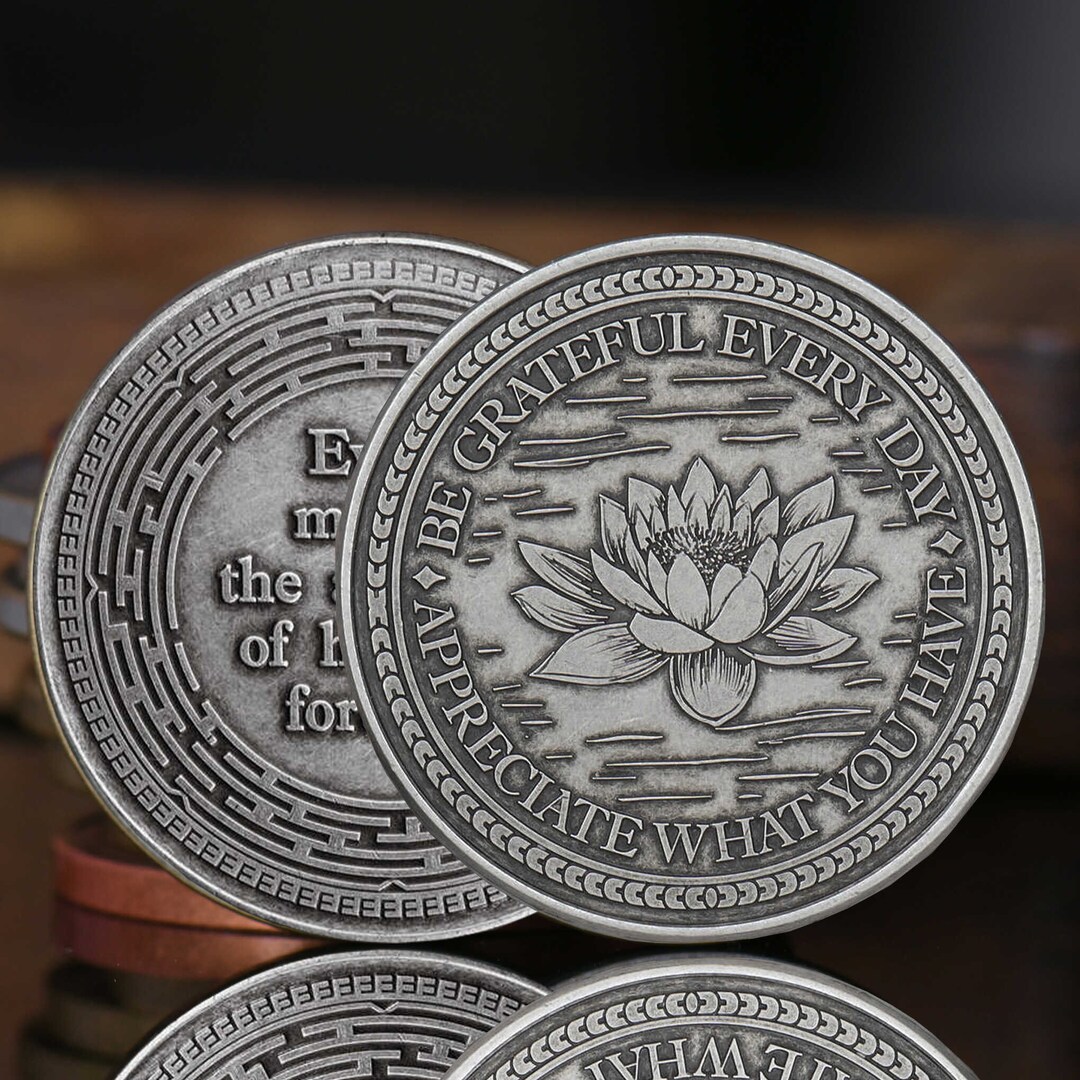 Equilibrium Coin EDC Reminder Coins Motivational Quote Medallion ...