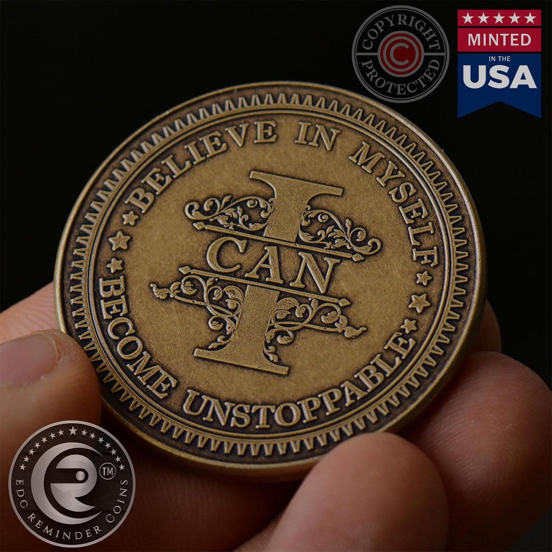 I Can Coin | Inspirational Motivational Quote Token Coins | Unique Gift ...