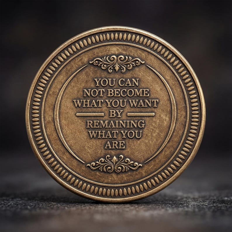 Metamorphosis Coin | EDC Reminder Coin | Fitness Motivation Token ...