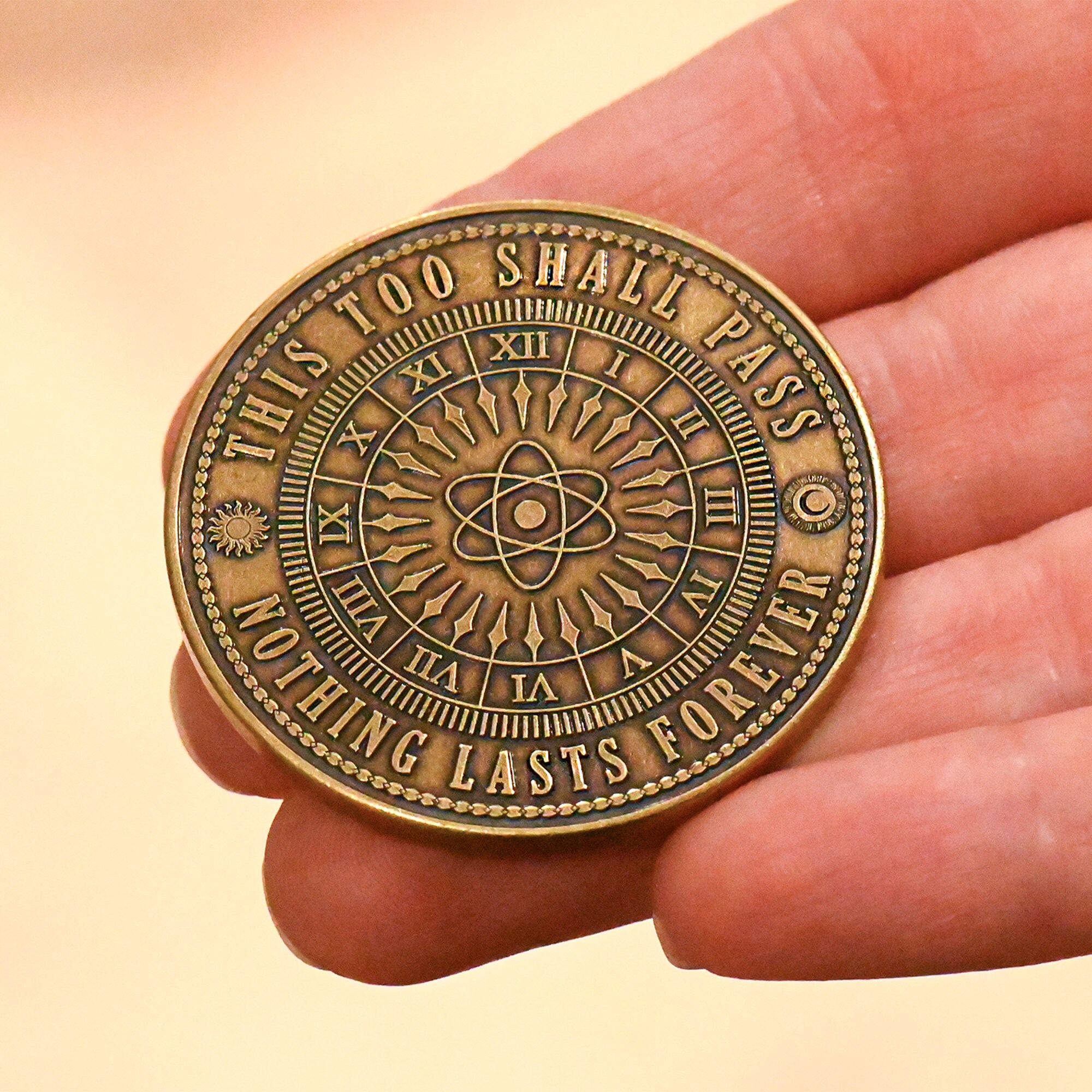 This Too Shall Pass EDC Coin Challenge Coin EDC Reminder | Etsy UK