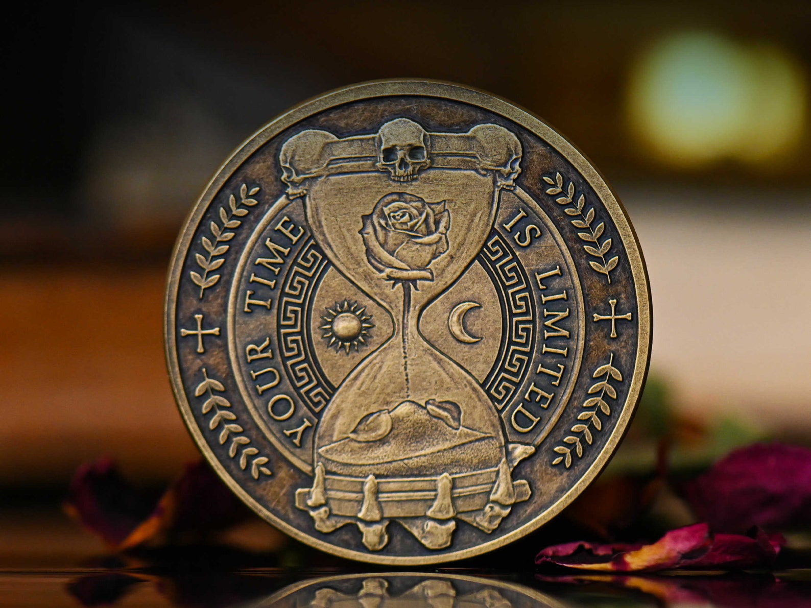 Memento Mori Coin EDC Reminder Coins Daily Stoic Quote - Etsy