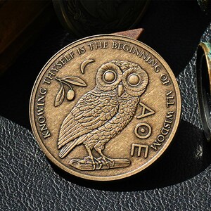 Know Thyself Coin | EDC Reminder Coins | Brass Challenge Coins | Daily ...