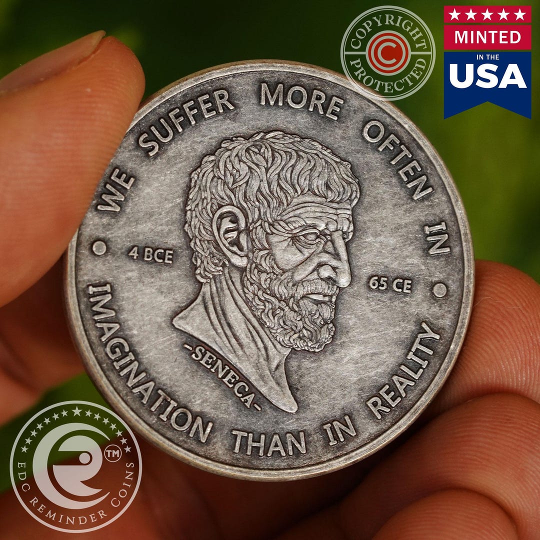 Seneca Coin | Stoicism | Stoic Philosophy | Daily Stoic Reminder ...