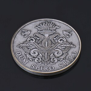 Dum Spiro Spero Coin EDC Reminder Coins Hope Challenge Coin Medallion ...