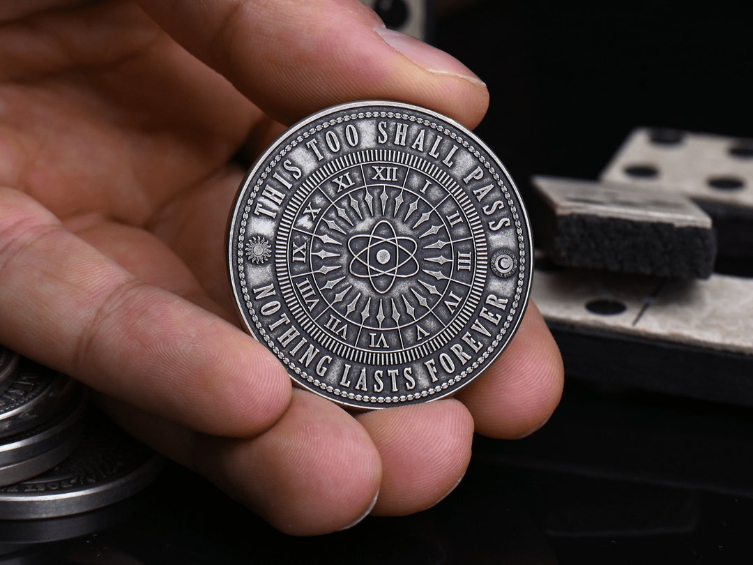 This Too Shall Pass EDC Reminder Coins Everyday Carry Challenge Coin ...