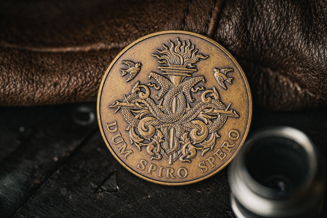 Dum Spiro Spero Coin EDC Reminder Coin Everyday Carry Motivational Coin ...