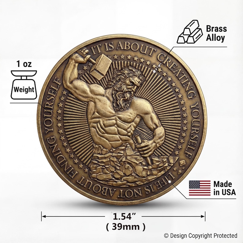 Metamorphosis Coin | EDC Reminder Coin | Fitness Motivation Token ...