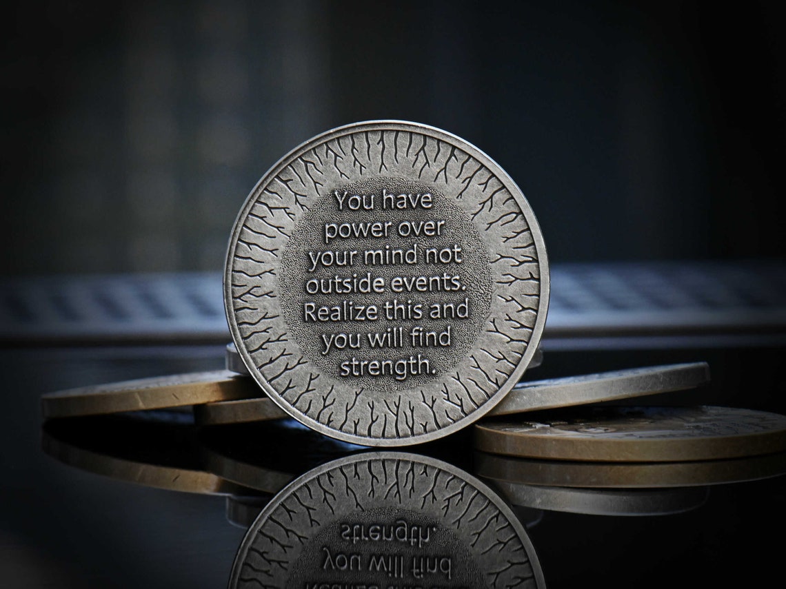Marcus Aurelius Coin EDC Reminder Coins Daily Stoic - Etsy