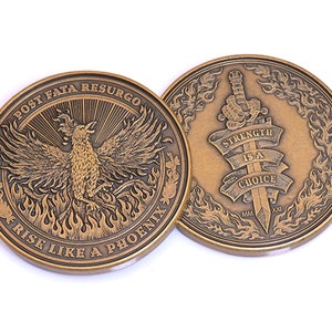 Phoenix Coin| EDC Reminder Challenge Coin | Phoenix Bird Fire Rising ...