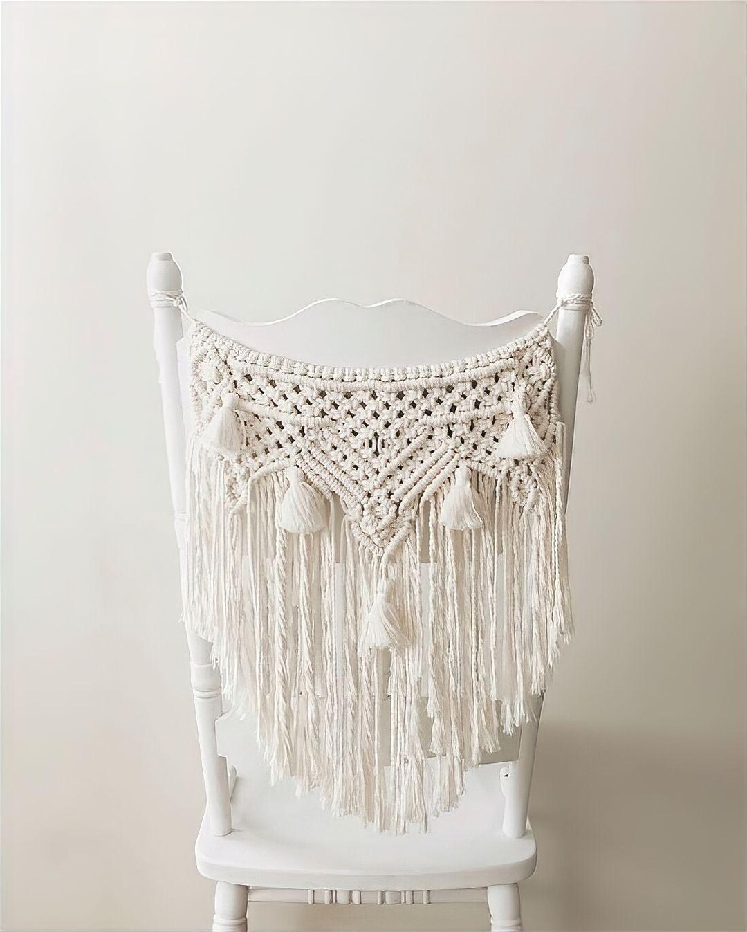 Two Macrame Chair Backs, Wedding Chair Back, Decor Bohemian, Wedding ...