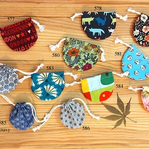 Mini Jewellery Bag Drawstring Pouch Handmade Round Pouch Sac - Etsy