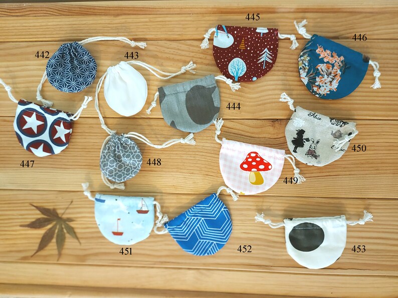 Mini Jewellery Bag Drawstring Pouch Handmade Round Pouch Sac - Etsy