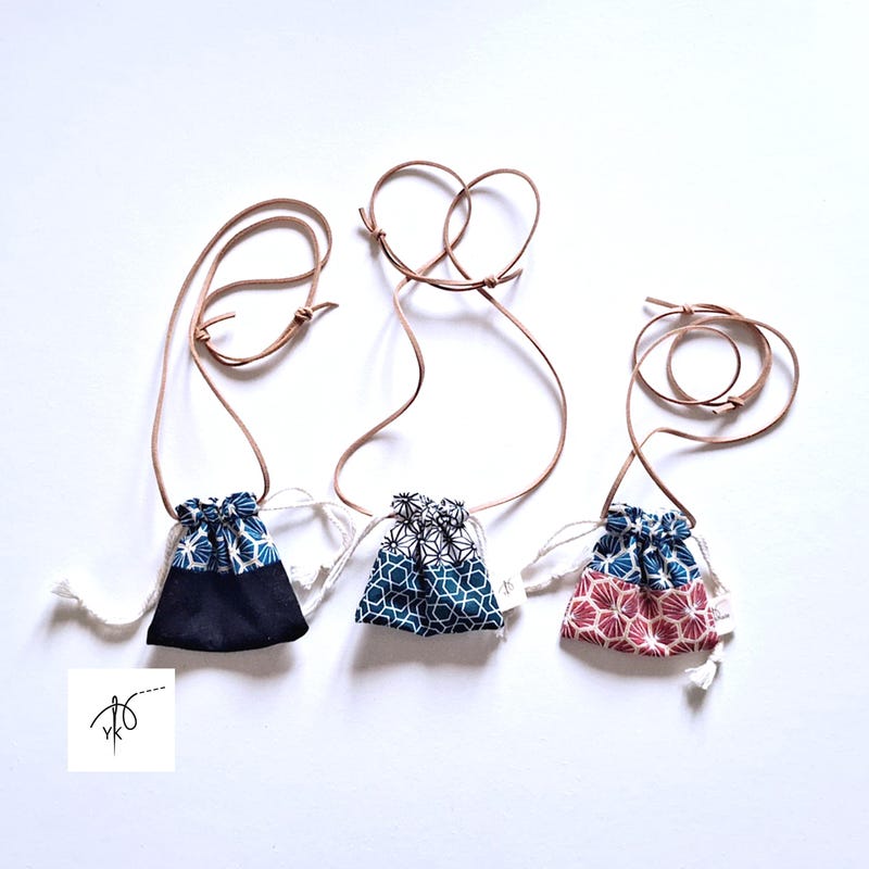 Amulet Necklace Fabric Bag - Etsy