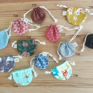 Mini Jewellery Bag Drawstring Pouch Handmade Round Pouch Sac - Etsy