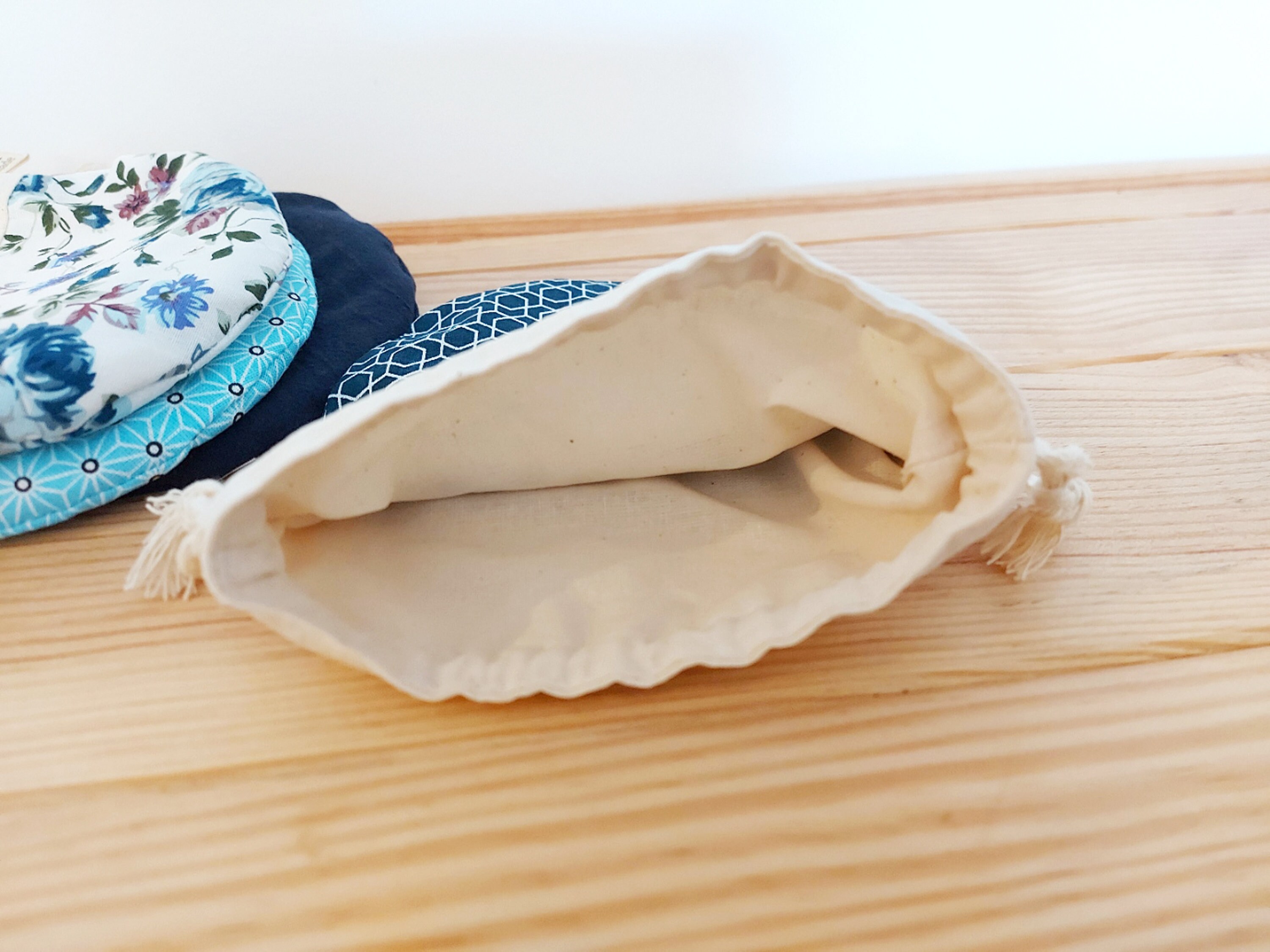 Round Pouch Jewellery Bag Sac Pochon Medium Handmade | Etsy