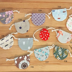 Mini Jewellery Bag Drawstring Pouch Handmade Round Pouch Sac - Etsy