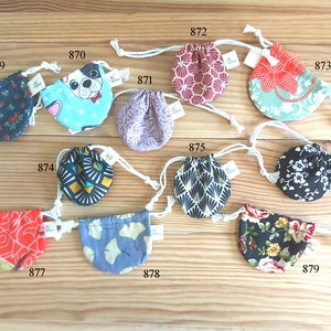 Mini Jewellery Bag Drawstring Pouch Handmade Round Pouch Sac - Etsy