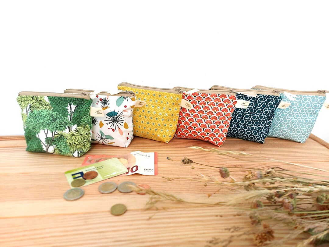 Handmade Cotton Coin Purse, Credit Card Holder - Etsy