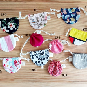 Mini Jewellery Bag Drawstring Pouch Handmade Round Pouch Sac - Etsy