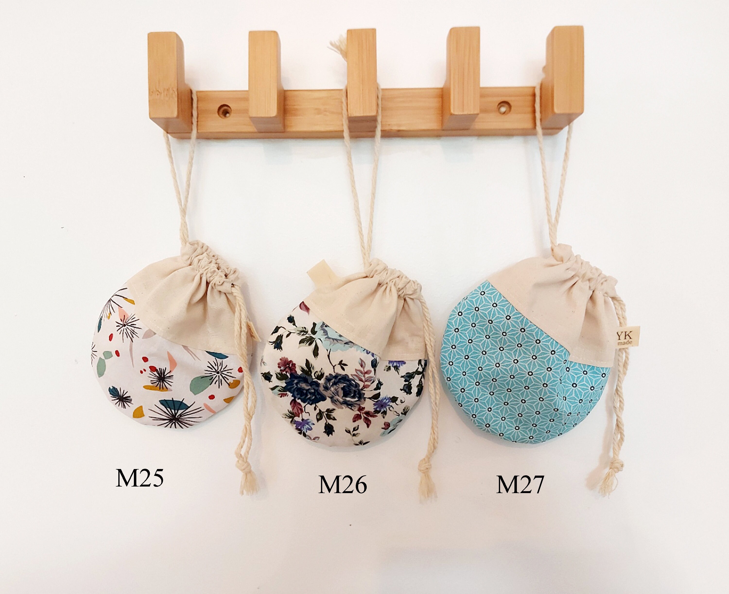 Round Pouch Jewellery Bag Sac Pochon Medium Handmade | Etsy