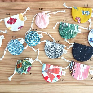 Mini Jewellery Bag Drawstring Pouch Handmade Round Pouch Sac - Etsy