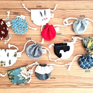 Mini Jewellery Bag Drawstring Pouch Handmade Round Pouch Sac Pochon 100 ...