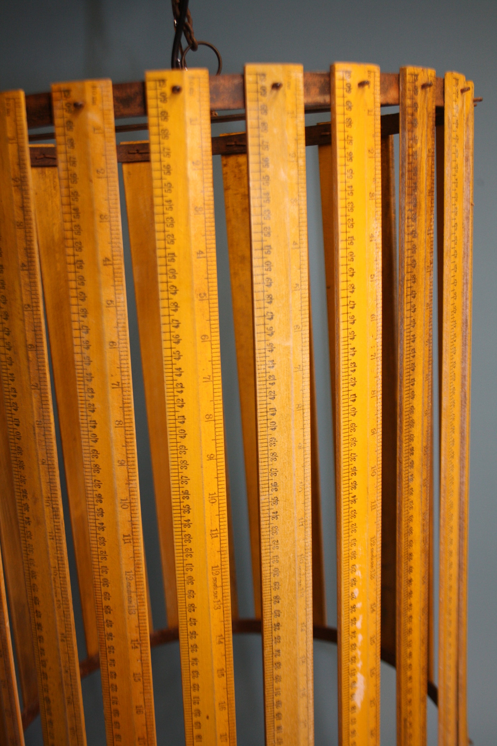 Mid 20th Century Light Made Out of Rulers - Etsy UK