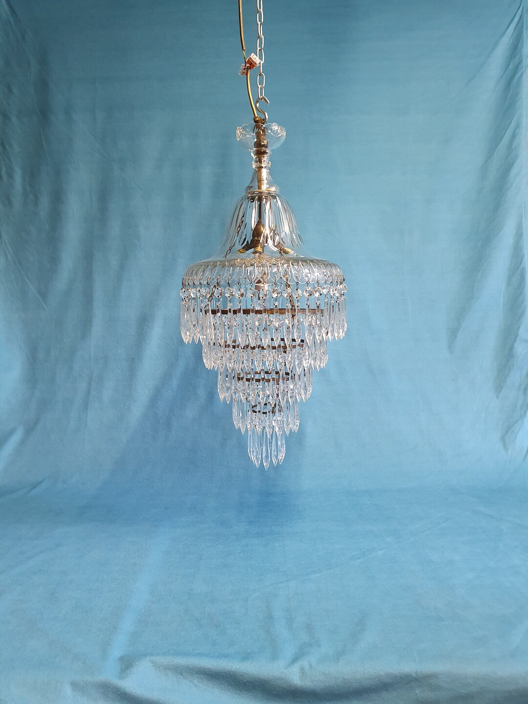 Early 20th Century Large Dome Top Chandelier With Spikes - Etsy