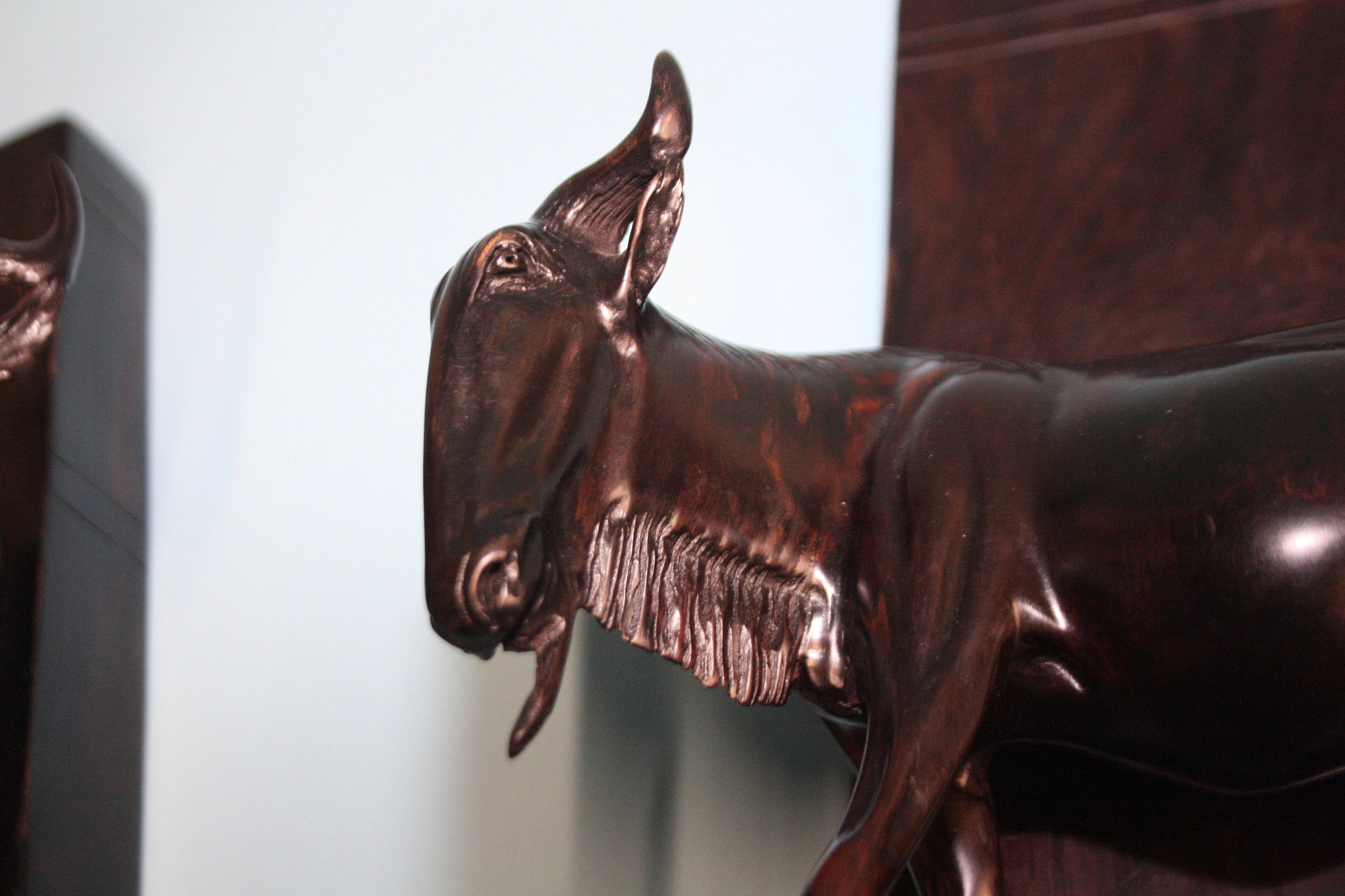 Mid 20th Century Pair of Wildebeest Book Ends - Etsy