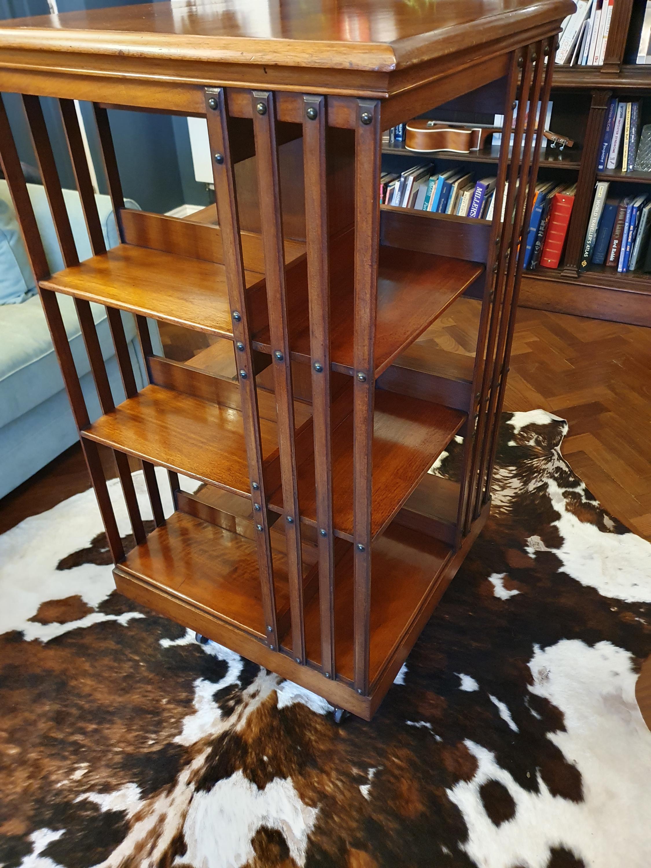 19th-century Large Revolving Bookcase - Etsy
