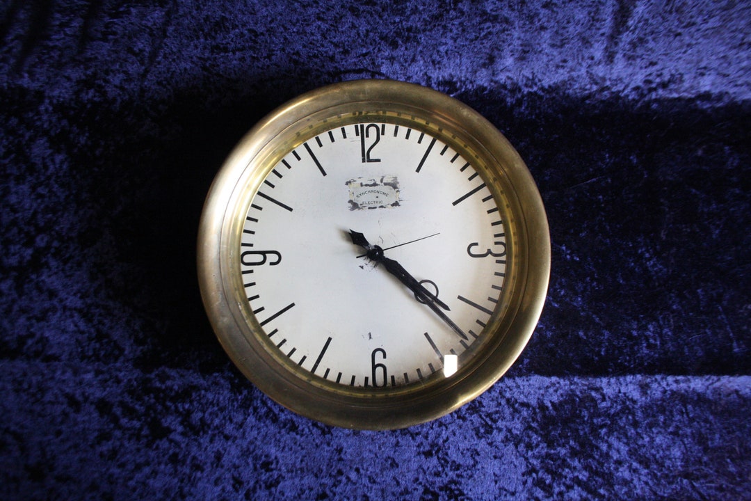 Early 20th Century Synchronome Electric Clock in Brass" - Etsy