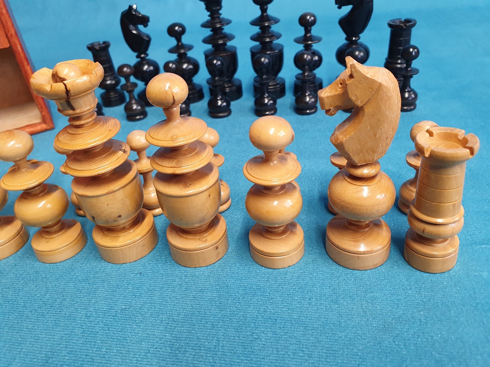Mid 20th Century Chess Set - Etsy