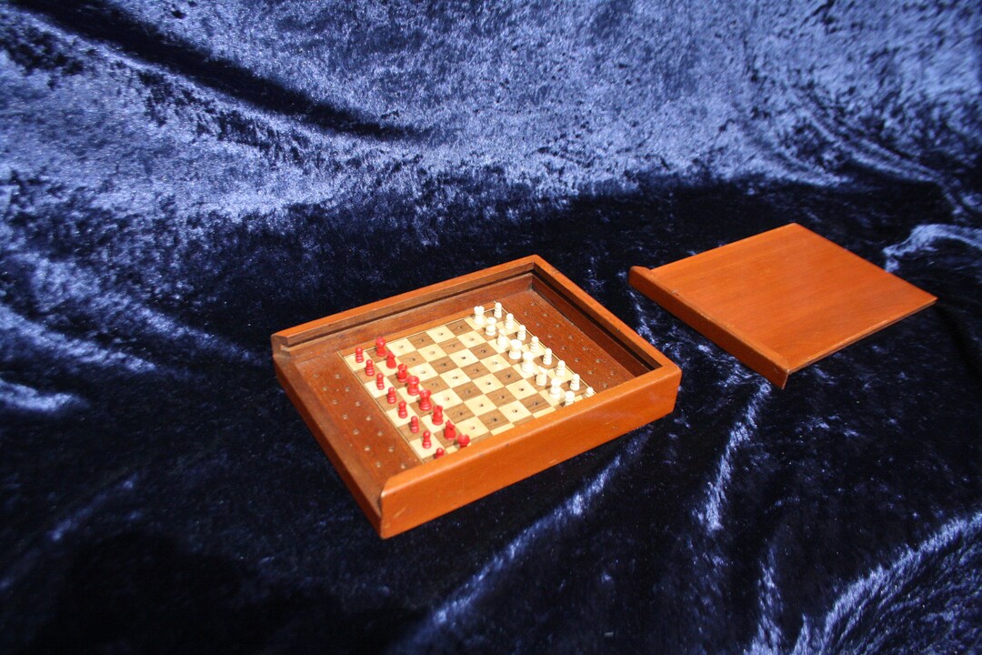 Edwardian Miniature Chess Set - Etsy