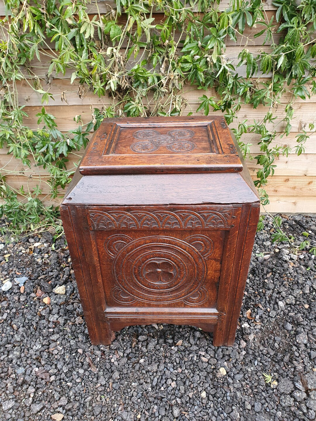 Unusual Oak Log Bin, Made From Pieces of 17th-century Timber - Etsy