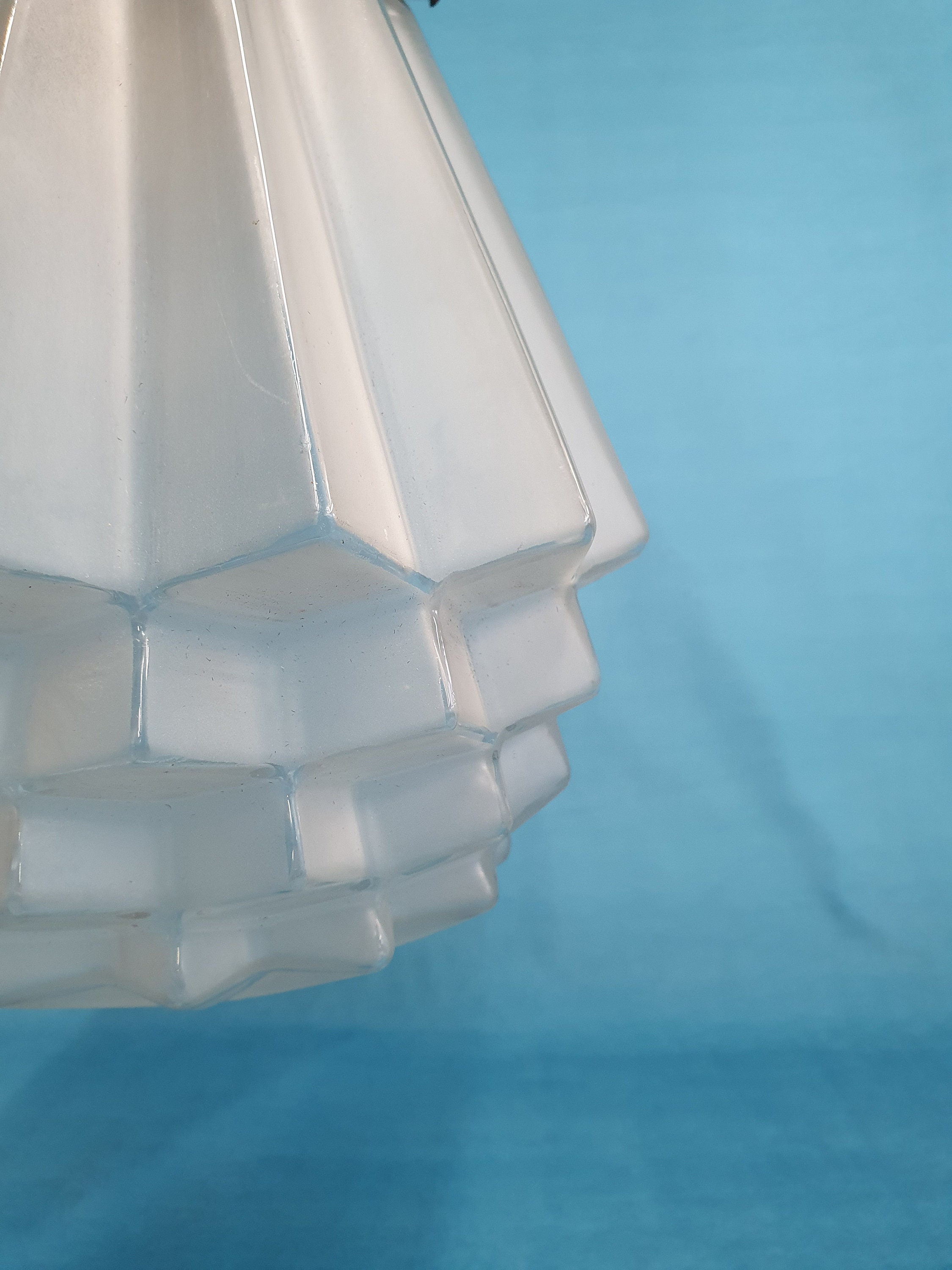 An Opaque Art Deco Pendant Light - Etsy