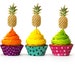 Pinapple Topper / Pineapple Party Decoration / Pinapple Cupcake Topper ...